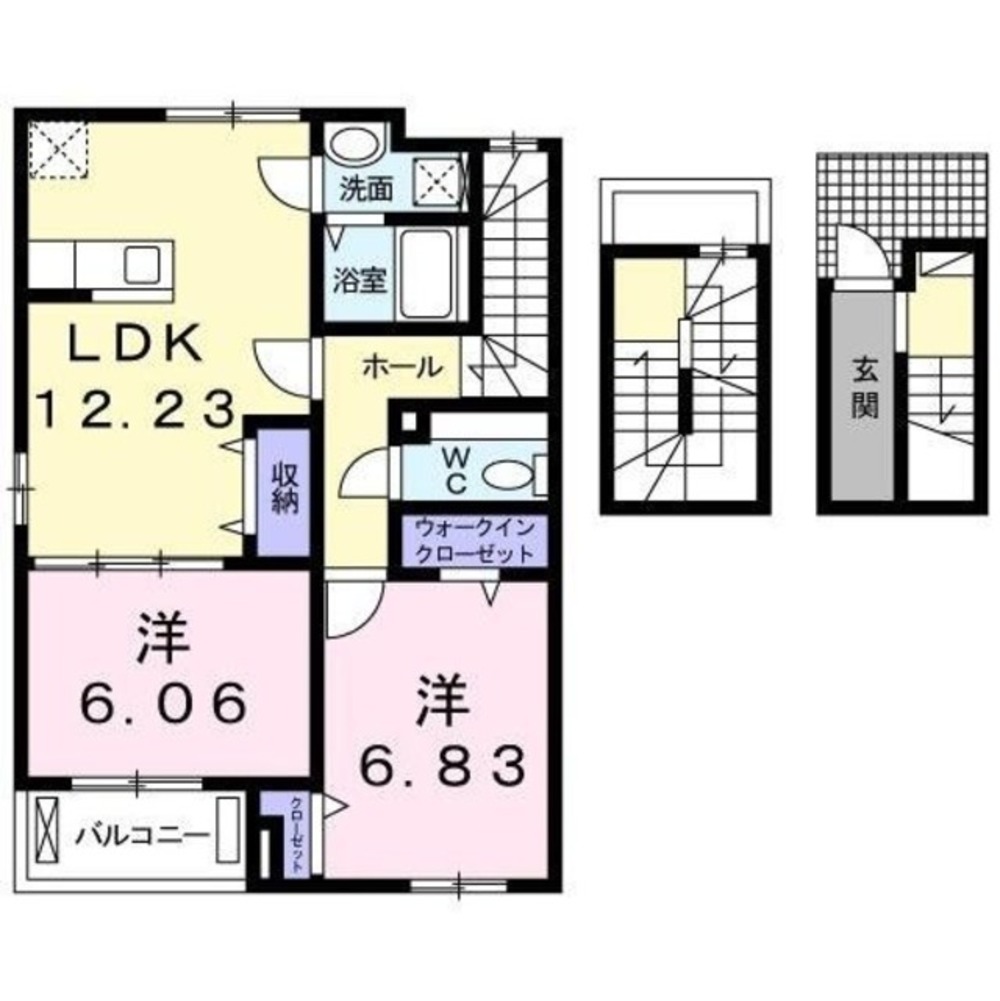 高祖II 埼玉県越谷市大沢1 (8.9万円／2LDK (洋6.8 洋6 LDK12.2)／67.96㎡)｜賃貸物件(賃貸マンション・アパート・一戸建て)の住宅情報・お部屋探しならYahoo!不動産