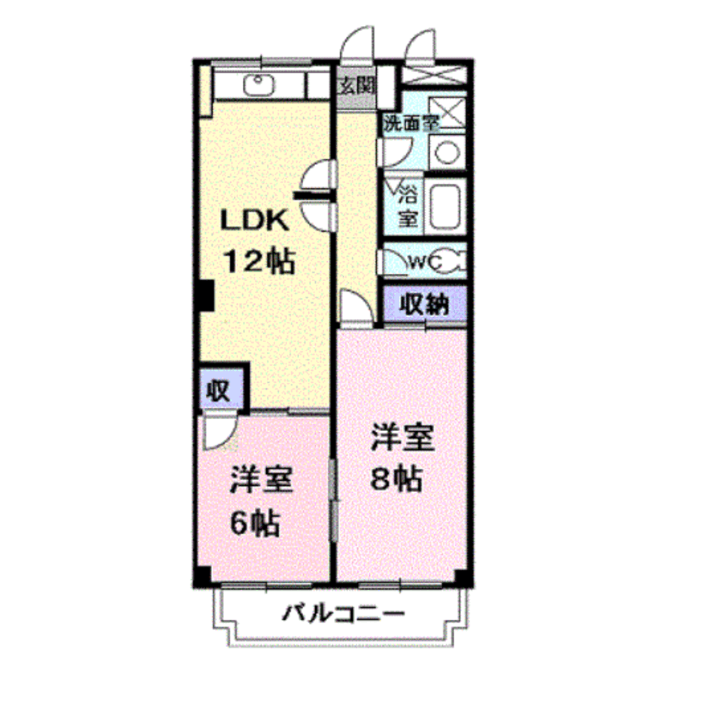 パティオ国分 大阪府柏原市国分市場2 (4.8万円／2LDK (洋9 洋6 LDK12)／56.77㎡)｜賃貸物件(賃貸マンション・アパート・一戸建て)の住宅情報・お部屋探しならYahoo!不動産