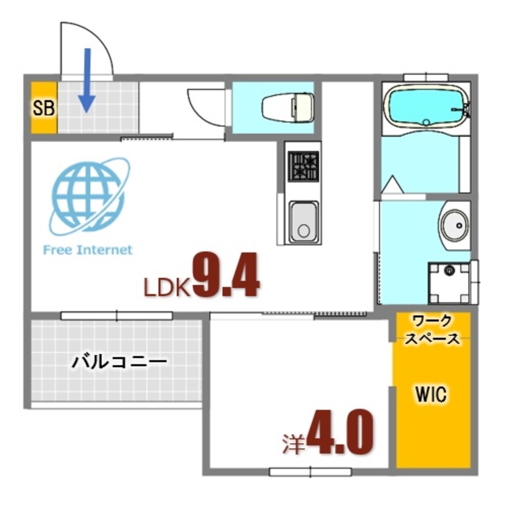 山陽本線（JR西日本） 海田市駅 地上3階建て 築1年未満 広島県広島市安芸区船越5 (6.7万円／1LDK (洋4 LDK9.4)／34.7㎡)｜賃貸物件(賃貸マンション・アパート・一戸建て ...