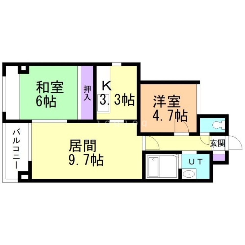 作田ビル 北海道札幌市北区北三十二条西5 (6万円／2LDK (和6 洋4.7 LD9.7K3.3)／54.99㎡)｜賃貸物件(賃貸マンション・アパート・一戸建て)の住宅情報・お部屋探しなら ...