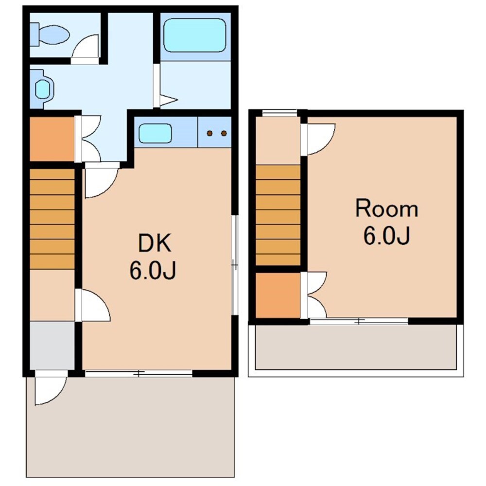 総武線 阿佐ケ谷駅 地上2階建 築45年 東京都杉並区阿佐谷北2 (11万円／1DK (洋6 DK6.0)／36.43㎡)｜賃貸物件(賃貸マンション・アパート・一戸建て)の住宅情報・お部屋探し ...