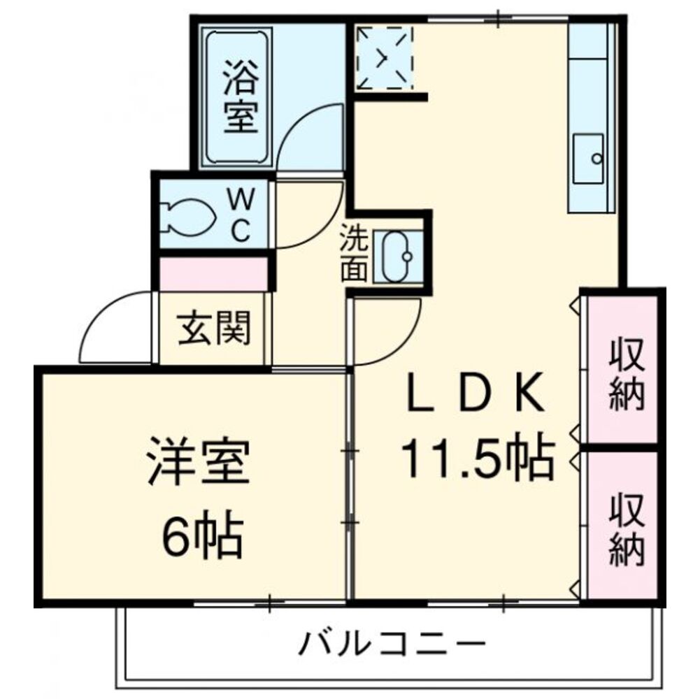 レジデンスカープ請地 群馬県高崎市請地町 (6.8万円／1LDK (洋6 LDK11.5)／46.68㎡)｜賃貸物件(賃貸マンション・アパート・一戸建て)の住宅情報・お部屋探しならYahoo!不動産