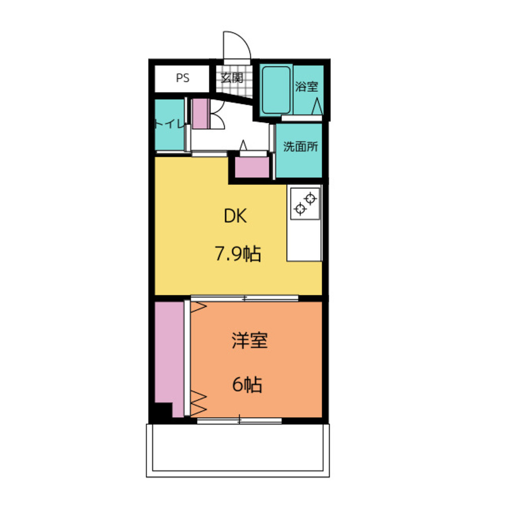 THE GRAN_M 静岡県磐田市新貝 (5.6万円／1DK (洋6 DK7.9)／34.8㎡)｜賃貸物件(賃貸マンション・アパート・一戸建て)の住宅情報・お部屋探しならYahoo!不動産