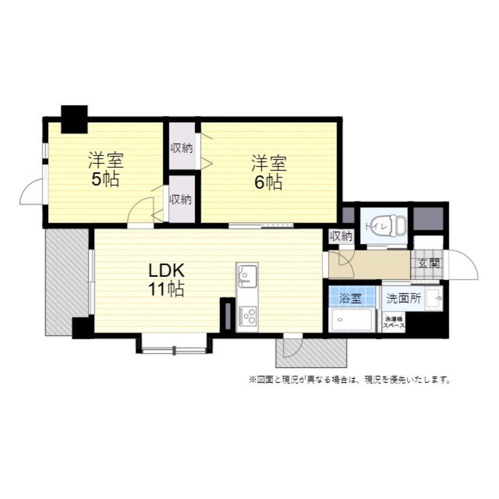 パークサイド大分中央 大分県大分市末広町1 (9.3万円／2LDK (洋6 洋5 LDK11)／46.13㎡)｜賃貸物件(賃貸マンション・アパート・一戸建て)の住宅情報・お部屋探しなら ...
