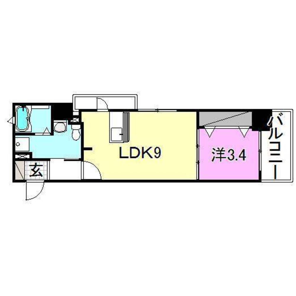 GARIREO CITY TERRACE 愛媛県松山市緑町1 (6.7万円／1LDK (洋3.4 LDK9)／31.79㎡)｜賃貸物件(賃貸マンション・アパート・一戸建て)の住宅情報・お ...