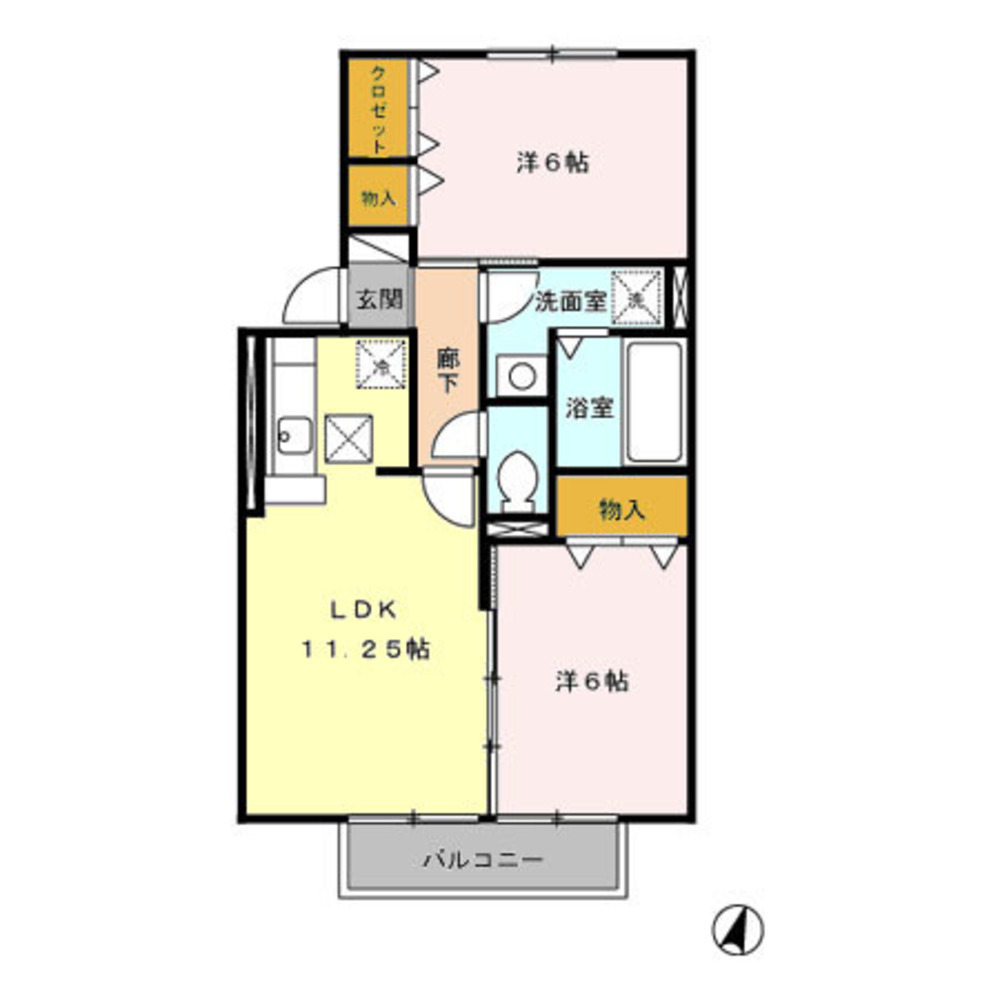 コンフォール 静岡県静岡市葵区瀬名川2 (6.8万円／2LDK (洋6 洋6 LDK11.25)／54.81㎡)｜賃貸物件(賃貸マンション・アパート・一戸建て)の住宅情報・お部屋探しなら ...