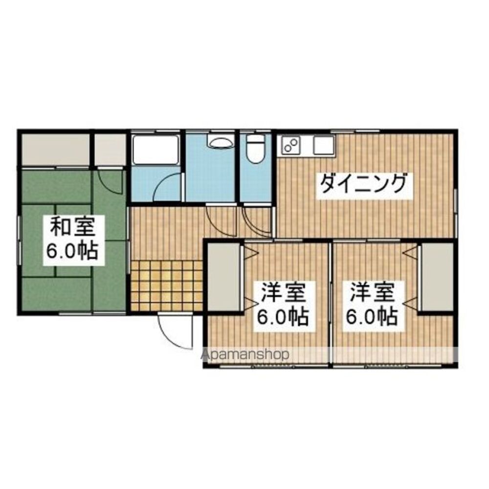 山中住宅 茨城県鹿嶋市鉢形台2 (6万円／3DK (和6 洋6 洋6 DK7)／64.59㎡)｜賃貸物件(賃貸マンション・アパート・一戸建て)の住宅情報・お部屋探しならYahoo!不動産