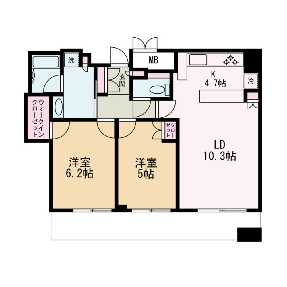 ジオグランデ梅田 大阪府大阪市北区茶屋町 (22万円／2LDK (洋6.2 洋5 LD10.3K4.7)／63.68㎡)｜賃貸物件(賃貸マンション・アパート・一戸建て)の住宅情報・お部屋探し ...