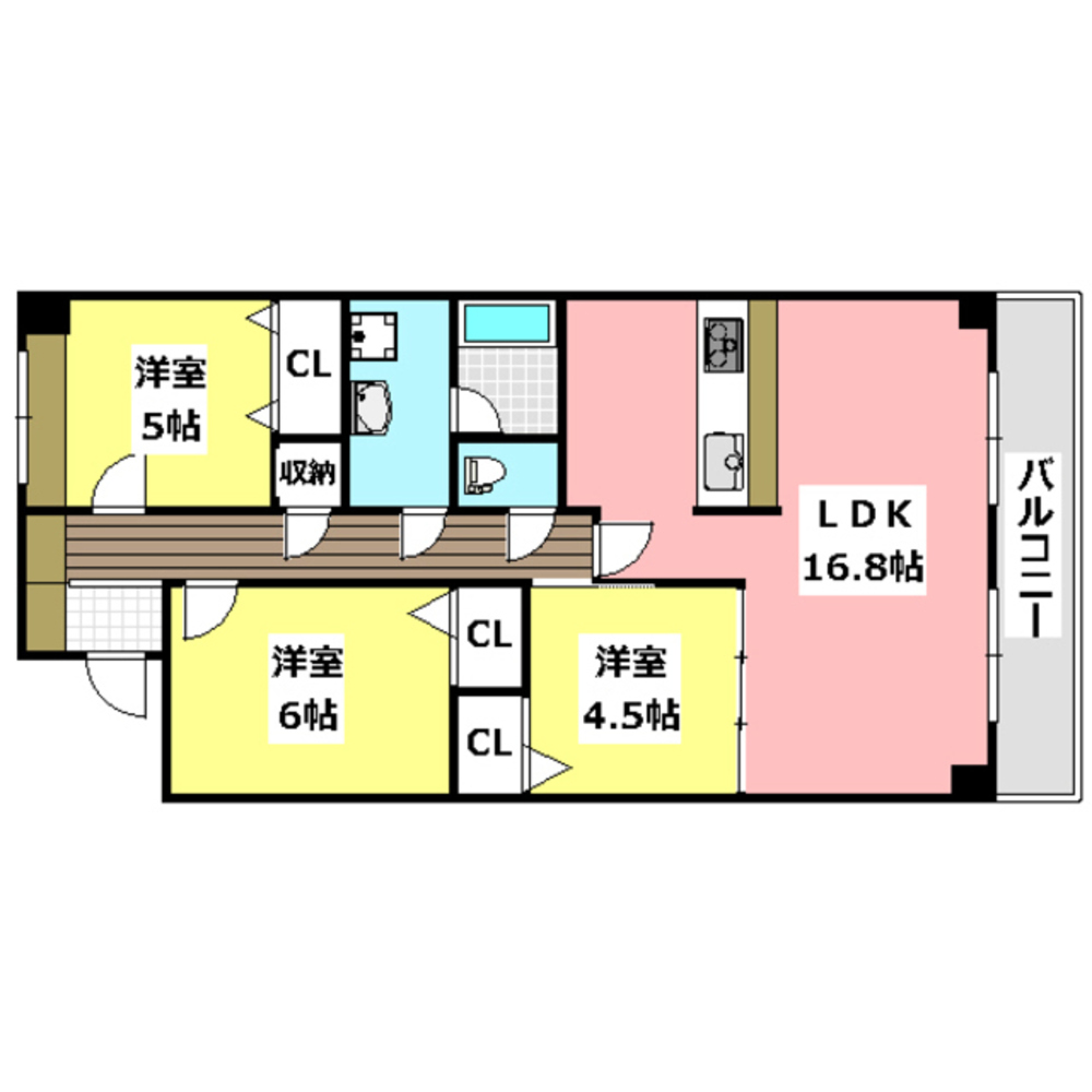 レジデンスジュメーラオアシス 大阪府茨木市玉島2 (11万円／3LDK (洋6 洋5 洋4.5 LDK16.8)／73.7㎡)｜賃貸物件(賃貸マンション・アパート・一戸建て)の住宅情報・お ...