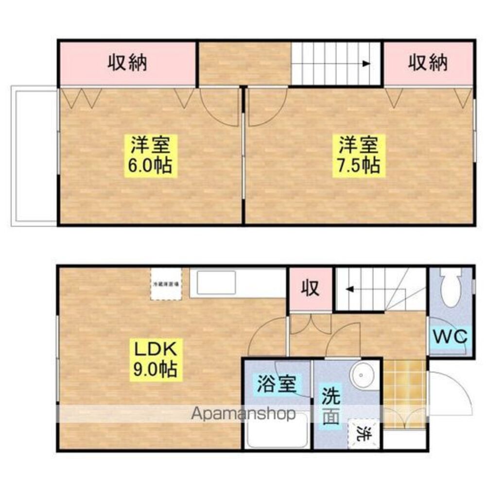 シャトンKB 栃木県那須塩原市三島2 (5.3万円／2LDK (洋8 洋6 LDK9)／56.36㎡)｜賃貸物件(賃貸マンション・アパート・一戸建て)の住宅情報・お部屋探しならYahoo!不動産