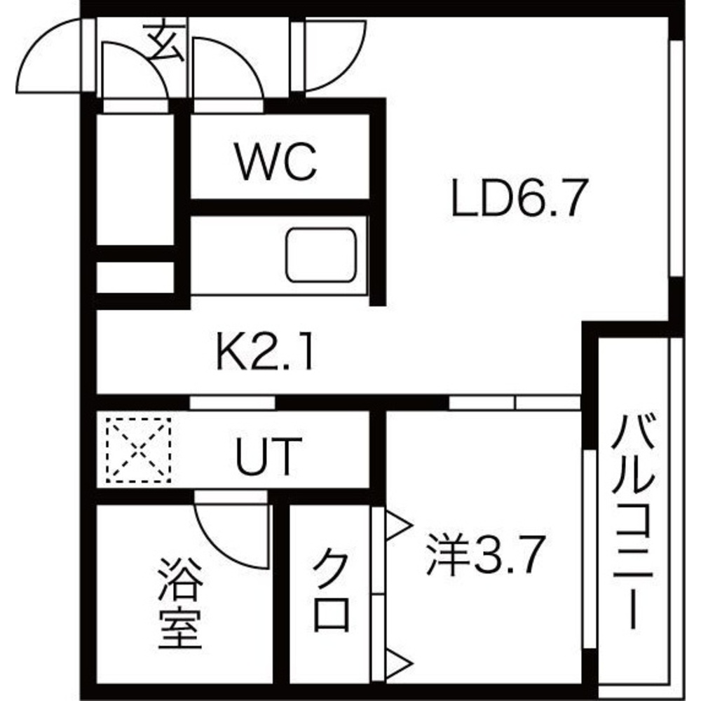 札幌市営地下鉄東西線 琴似駅 4階建 築7年 北海道札幌市西区琴似一条3 (5.4万円／1LDK (洋3.5 LD7.1K2)／30.45㎡)｜賃貸物件(賃貸マンション・アパート・一戸建て)の ...