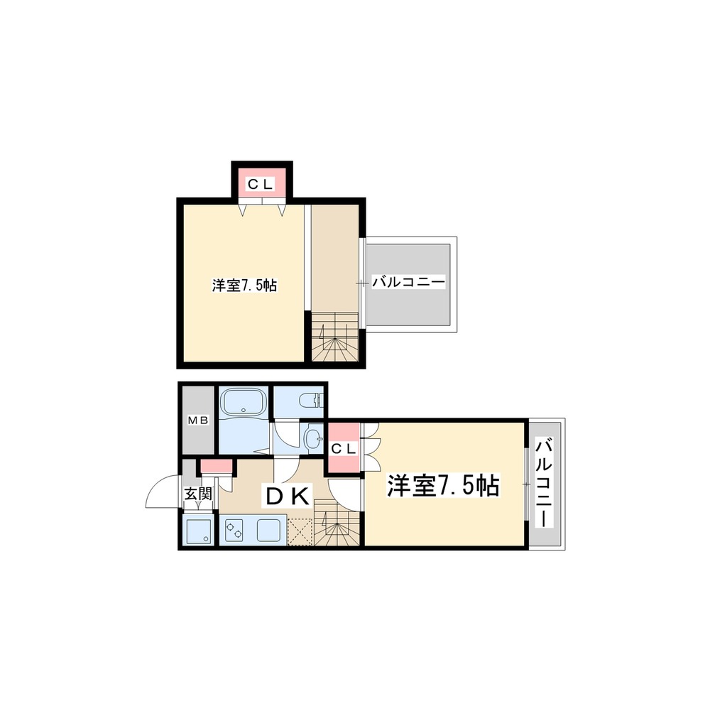 FIVE TWO 大阪府大阪市東淀川区柴島3 (7万円／2DK (洋7.5 洋7.5)／42㎡)｜賃貸物件(賃貸マンション・アパート・一戸建て)の住宅情報・お部屋探しならYahoo!不動産