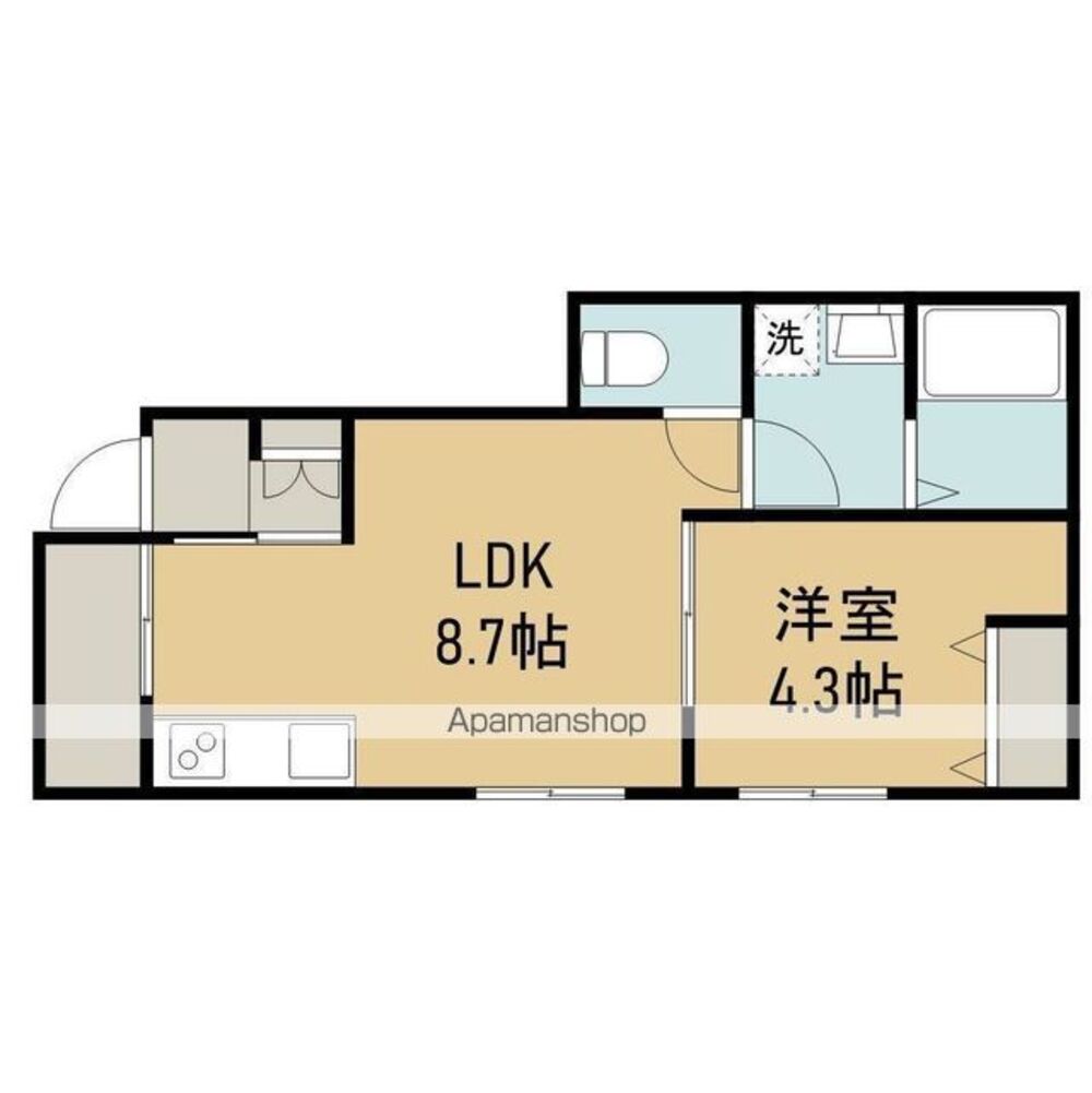 都営大江戸線 蔵前駅 地上3階建て 築7年 東京都台東区寿003 (11万円／1LDK (洋室4.3 LDK8.7)／34.78㎡)｜賃貸物件(賃貸マンション・アパート・一戸建て)の住宅情報 ...