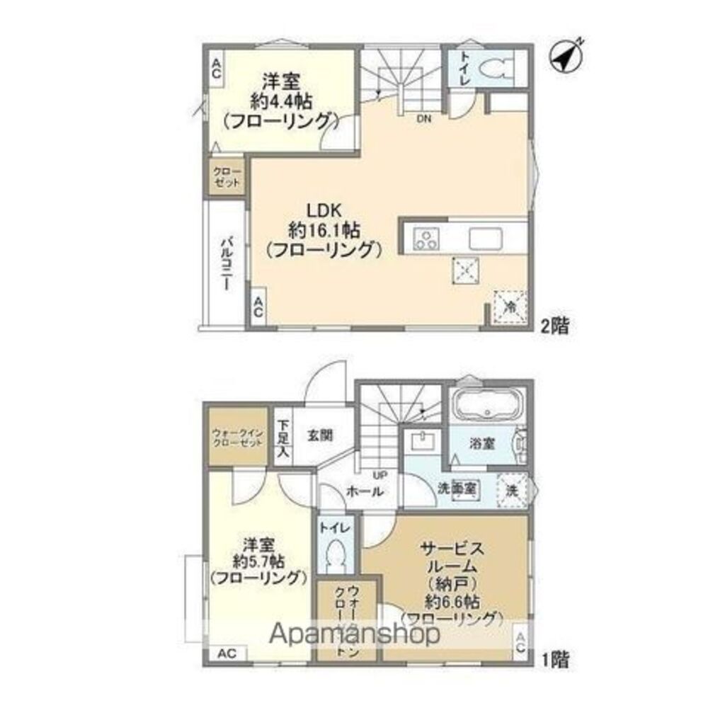 Kolet上永谷 神奈川県横浜市港南区東永谷002 (22万円／2SLDK (洋室4.4 洋室5.7 LDK16.1 納戸6.6)／76.8㎡)｜賃貸物件(賃貸マンション・アパート・一戸建て ...