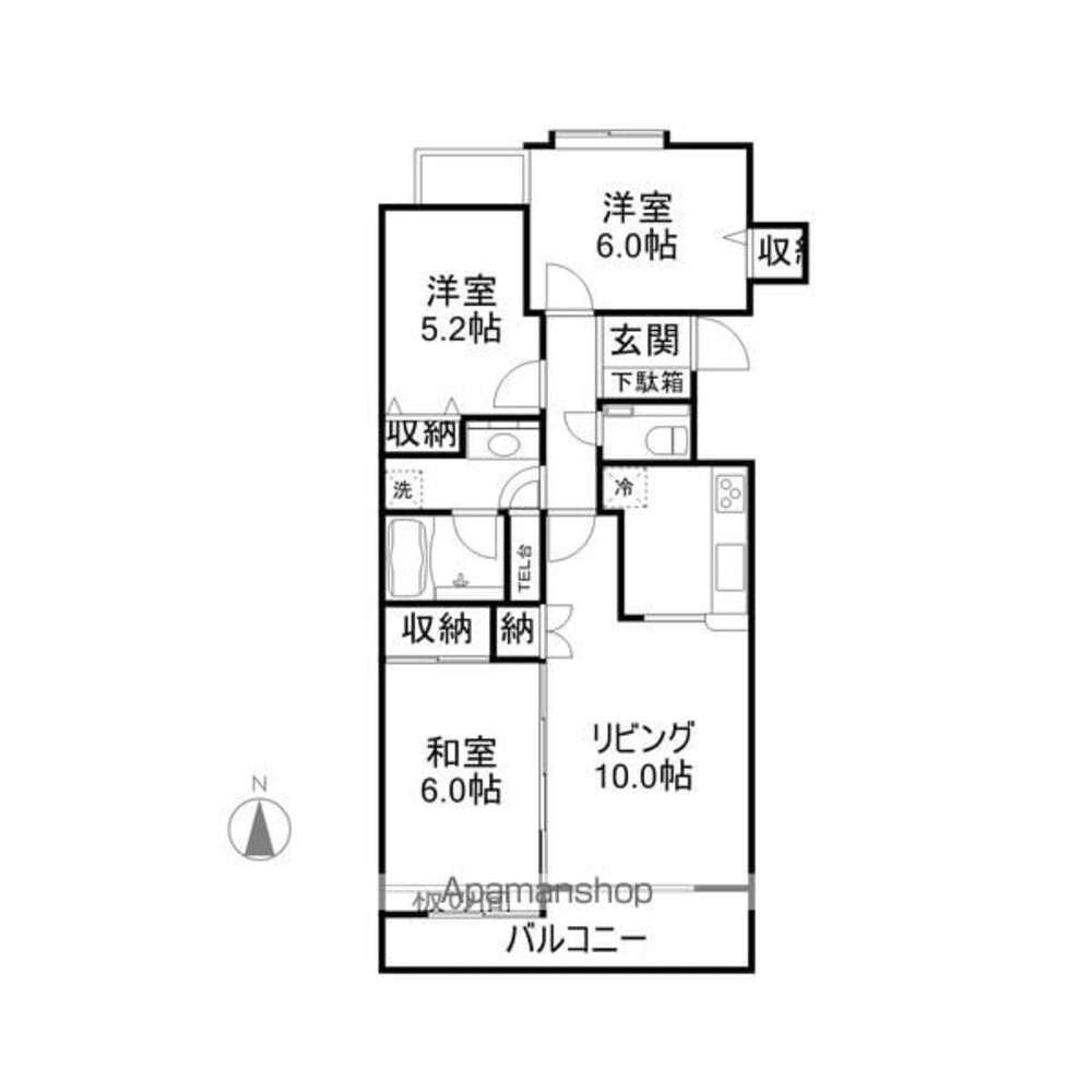サンデュエル鶴岡駅前 山形県鶴岡市錦町000 (11.1万円／3LDK (和室6 洋室5.2 洋室6 LDK10)／67.64㎡)｜賃貸物件(賃貸マンション・アパート・一戸建て)の住宅情報・お ...