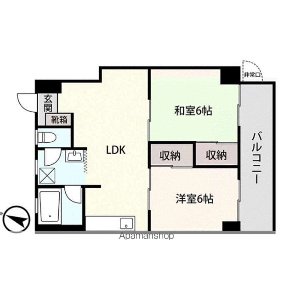 アシスト第2足利マンションI 栃木県足利市本城002 (2.8万円／2LDK／44㎡)｜賃貸物件(賃貸マンション・アパート・一戸建て)の住宅情報・お部屋探しならYahoo!不動産