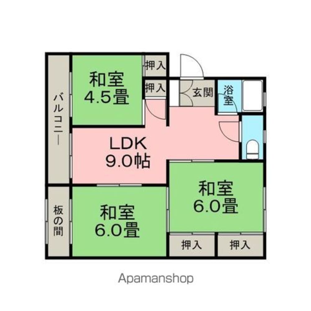 第一大楠マンション 福岡県福岡市博多区麦野005 (5万円／3LDK／55.2㎡)｜賃貸物件(賃貸マンション・アパート・一戸建て)の住宅情報・お部屋探しならYahoo!不動産