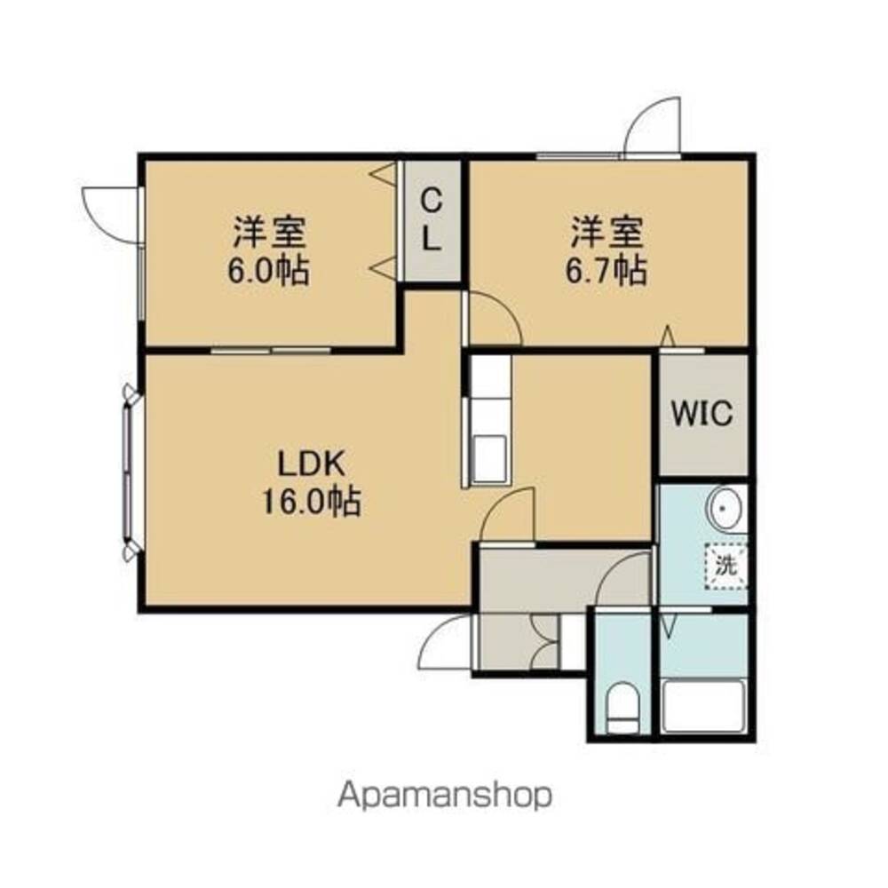 レインボーハウスドリームII 北海道苫小牧市春日町001 (6.2万円／2LDK (洋室6 洋室6.7 LDK16)／62.24㎡)｜賃貸物件(賃貸マンション・アパート・一戸建て)の住宅情報 ...