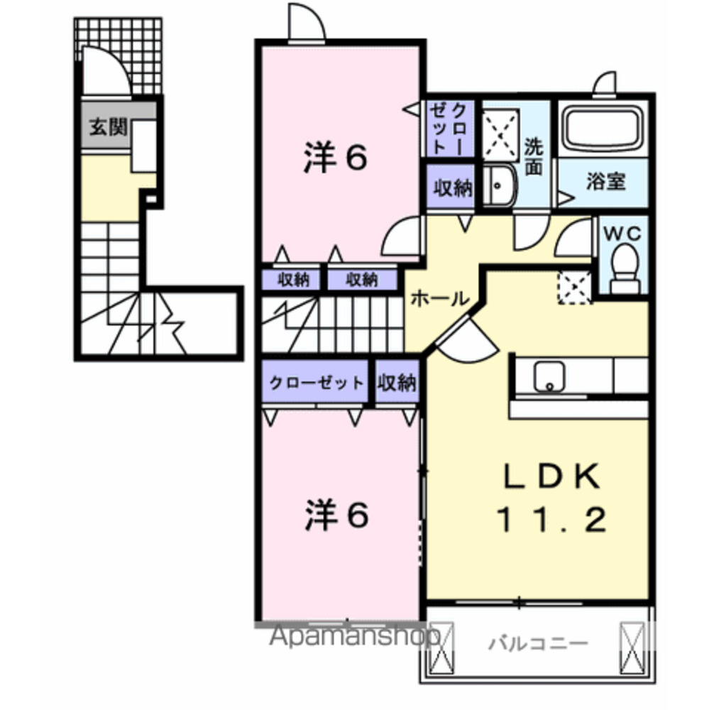 名鉄名古屋本線 名鉄岐阜駅 地上2階建て 築17年 岐阜県岐阜市粟野西007 (4.65万円／2LDK／59.82㎡)｜賃貸物件(賃貸マンション・アパート・一戸建て)の住宅情報・お部屋探しなら ...