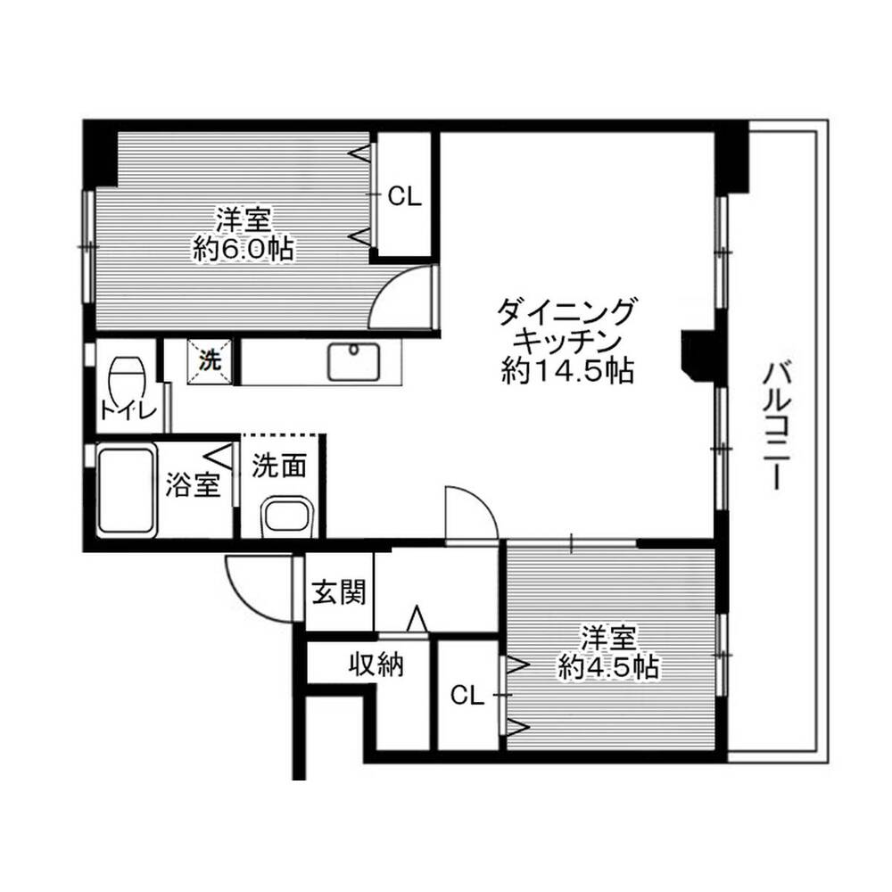 ビレッジハウス上野幌1号棟 (203号室) 北海道札幌市厚別区上野幌一条 (5.55万円／2LDK (LDK)／55.99㎡)｜賃貸物件(賃貸マンション・アパート・一戸建て)の住宅情報・お ...