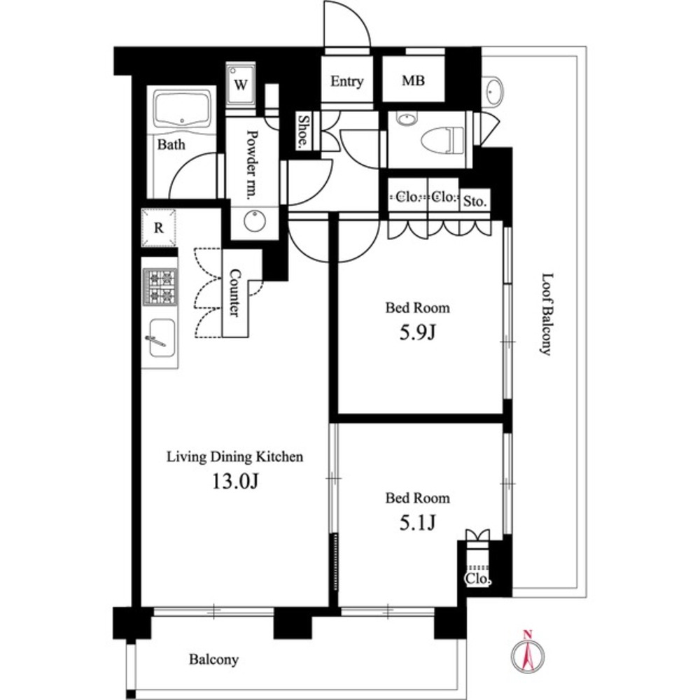 イプセ蒲田WEST 東京都大田区東矢口3丁目 (20.5万円／2LDK／54.81㎡)｜賃貸物件(賃貸マンション・アパート・一戸建て)の住宅情報・お部屋探しならYahoo!不動産