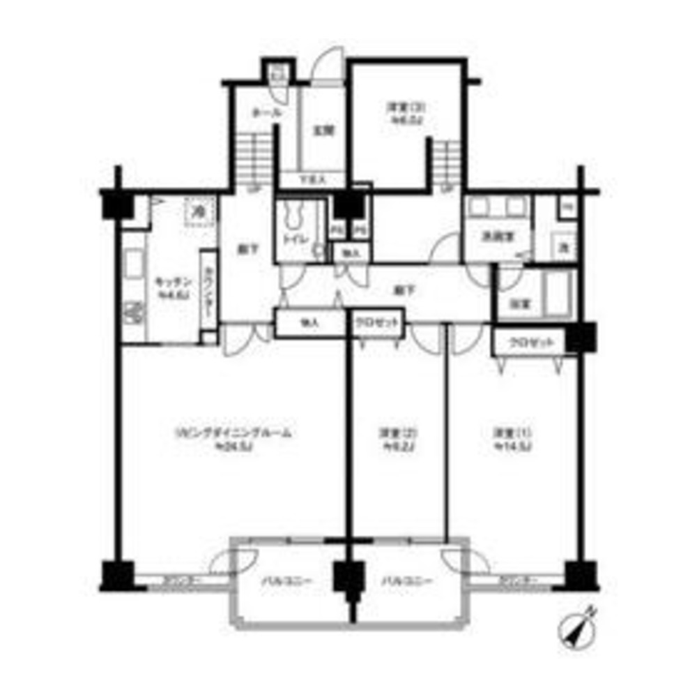 参宮橋マンション 東京都渋谷区代々木4丁目 (77万円／3LDK／148.47㎡)｜賃貸物件(賃貸マンション・アパート・一戸建て)の住宅情報・お部屋探しならYahoo!不動産