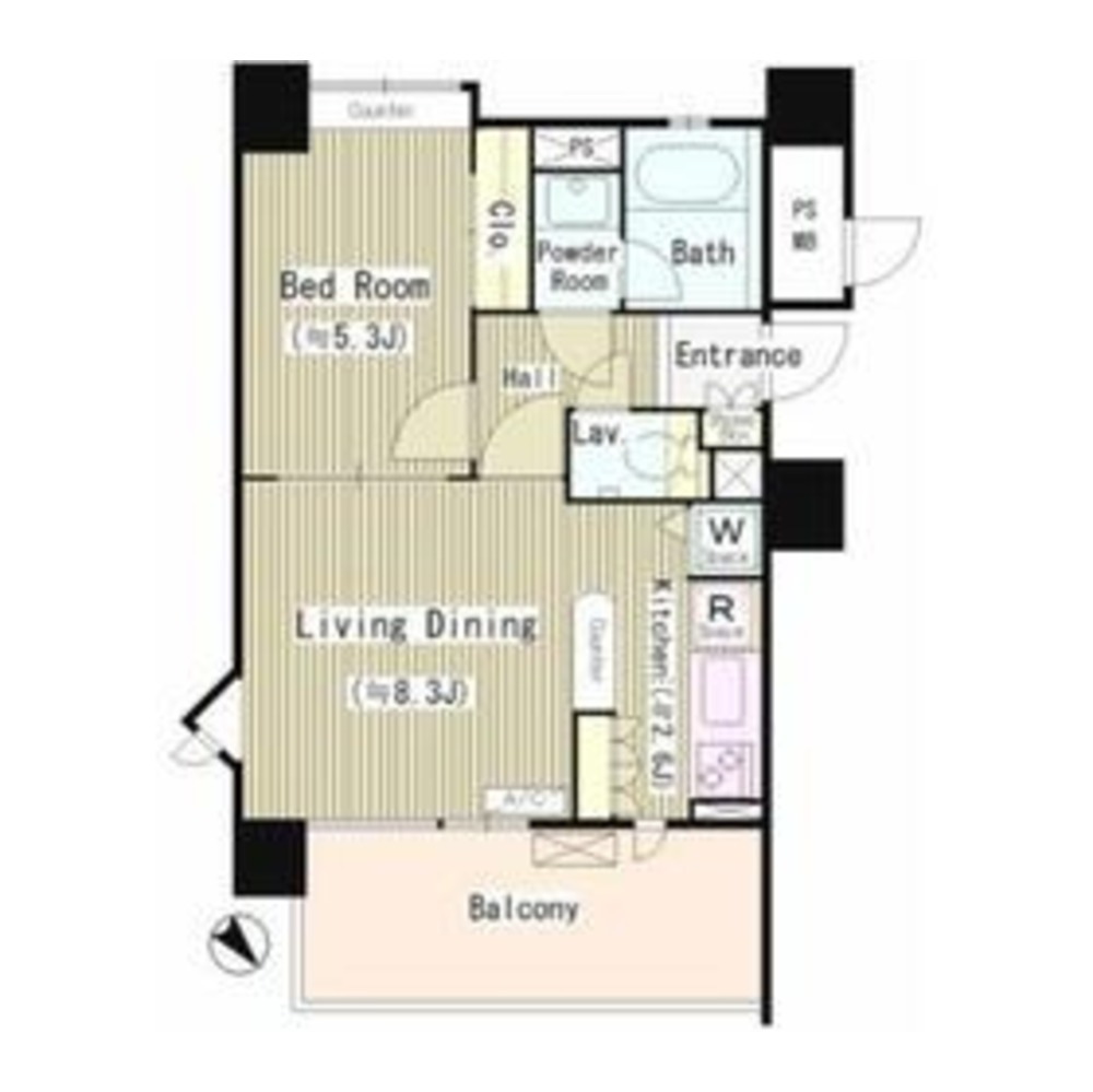 インザガーデン 東京都品川区西品川3丁目 (16.5万円／1LDK／38.07㎡)｜賃貸物件(賃貸マンション・アパート・一戸建て)の住宅情報・お部屋探しならYahoo!不動産