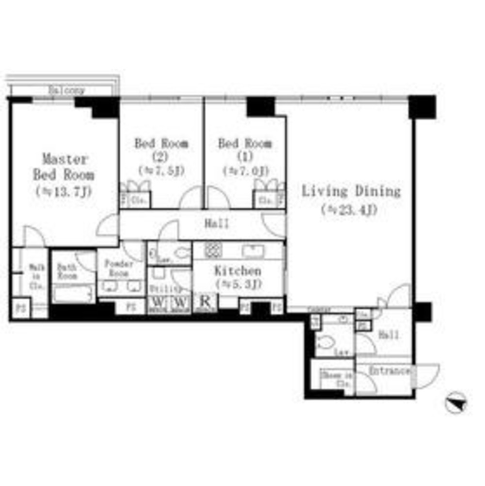 レジディア市谷砂土原 S 東京都新宿区市谷砂土原町3丁目 (90万円／3LDK／134.84㎡)｜賃貸物件(賃貸マンション・アパート・一戸建て)の住宅情報・お部屋探しならYahoo!不動産