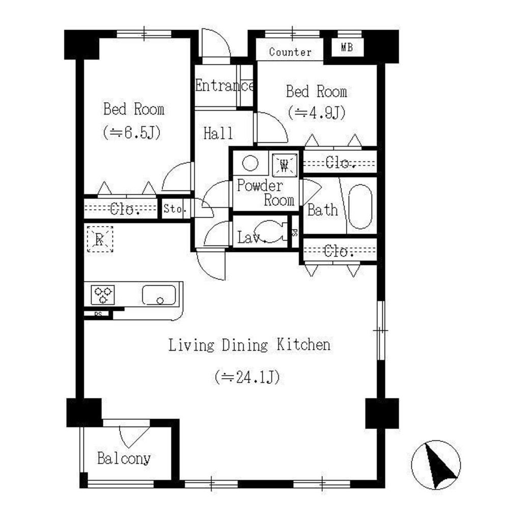 レジディア六本木檜町公園 東京都港区赤坂6丁目 (43万円／2LDK／73.43㎡)｜賃貸物件(賃貸マンション・アパート・一戸建て)の住宅情報・お部屋探しならYahoo!不動産