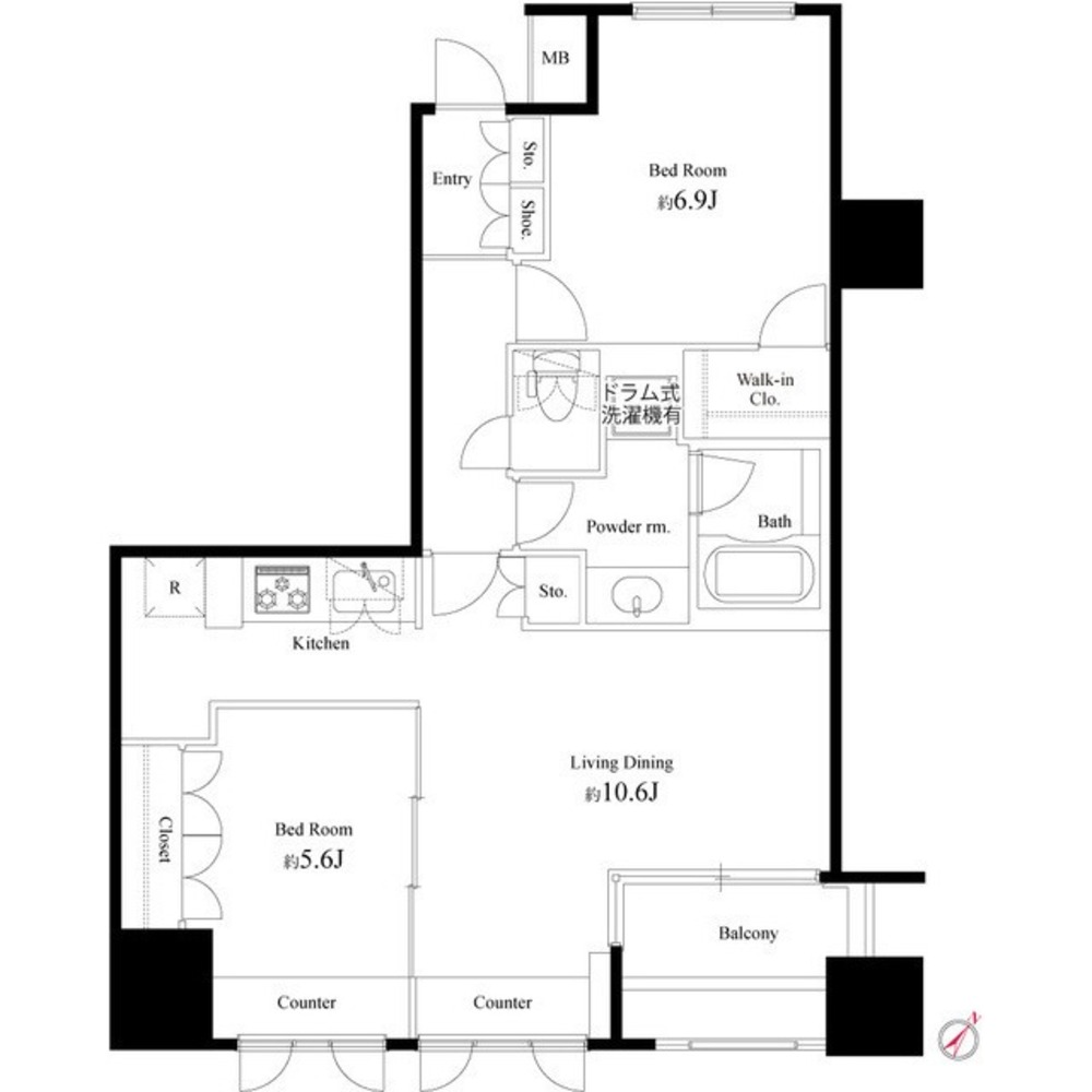 デューク・スカーラ日本橋 東京都中央区日本橋蛎殻町1丁目 (24.5万円／2LDK／61.75㎡)｜賃貸物件(賃貸マンション・アパート・一戸建て)の住宅情報・お部屋探しならYahoo!不動産