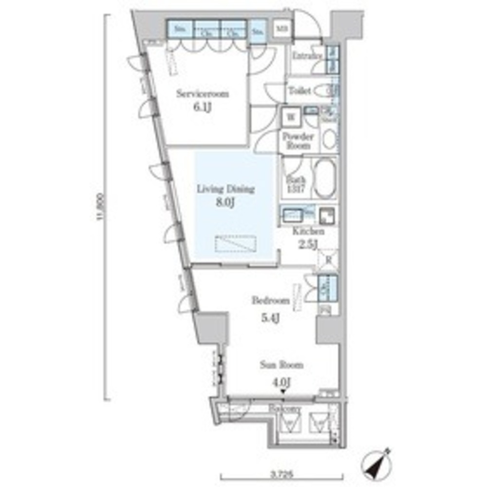 オーキッドレジデンス六本木 東京都港区六本木3丁目 (30.4万円／1LDK／58.53㎡)｜賃貸物件(賃貸マンション・アパート・一戸建て)の住宅情報・お部屋探しならYahoo!不動産