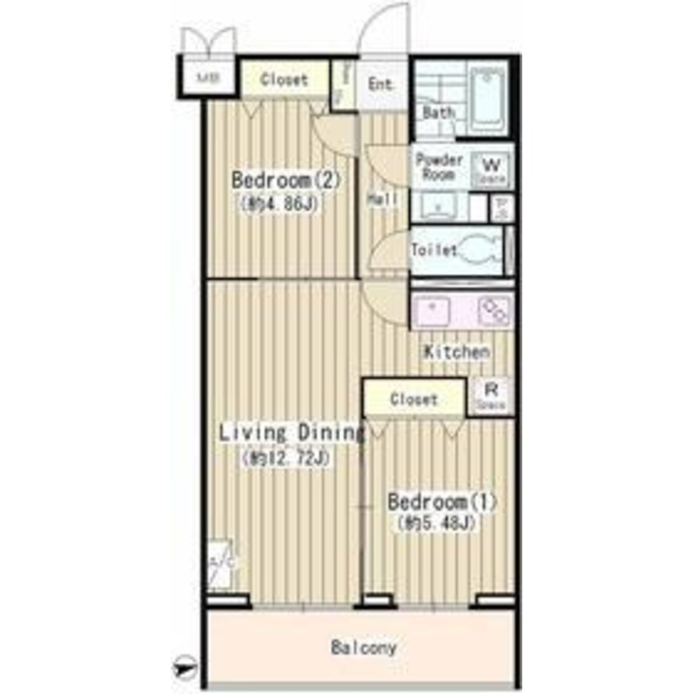 ベルヴュコート世田谷豪徳寺 東京都世田谷区豪徳寺2丁目 (18.2万円／2LDK／51.88㎡)｜賃貸物件(賃貸マンション・アパート・一戸建て)の住宅情報・お部屋探しならYahoo!不動産