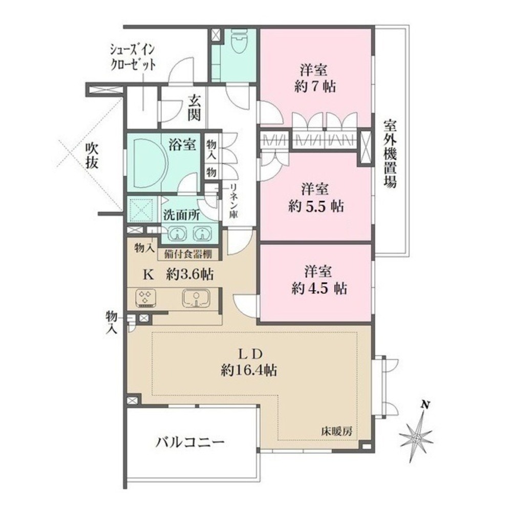 ザ・フィネスト上野毛パークハウス 東京都世田谷区中町2丁目 (28.5万円／3LDK／84.78㎡)｜賃貸物件(賃貸マンション・アパート・一戸建て)の住宅情報・お部屋探しならYahoo!不動産