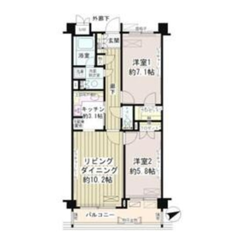 Park Residence戸越公園 東京都品川区戸越5丁目 (23万円／2LDK／60.24㎡)｜賃貸物件(賃貸マンション・アパート・一戸建て)の住宅情報・お部屋探しならYahoo!不動産