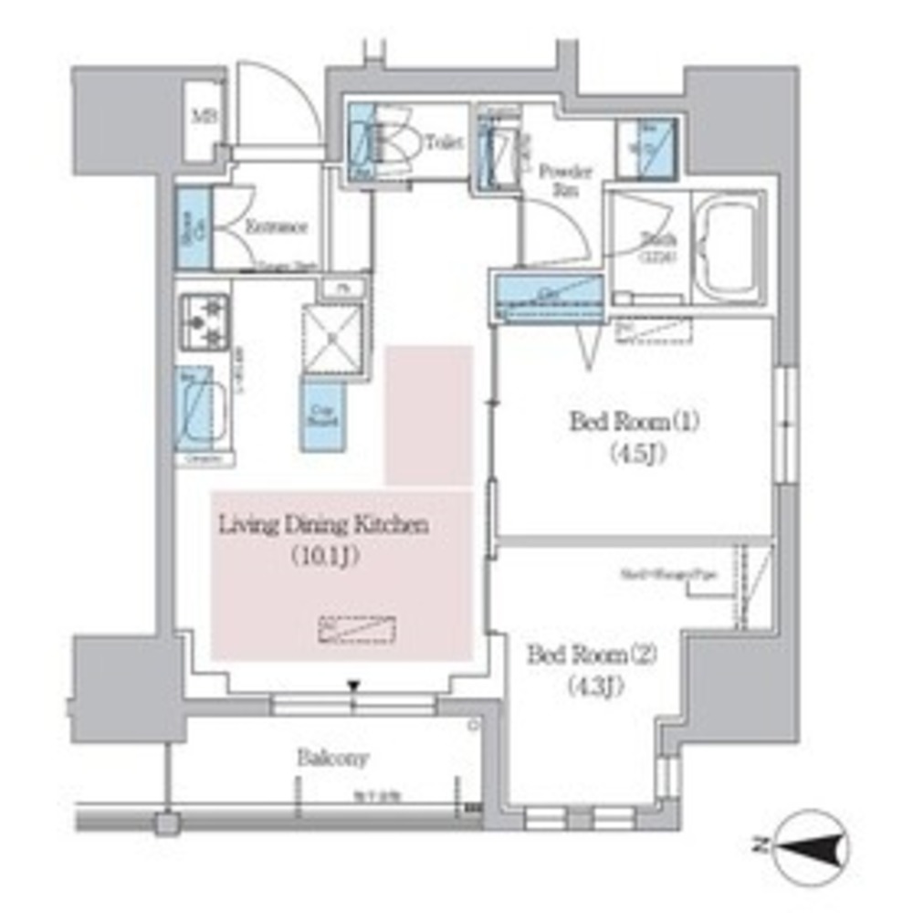 アーバネックス錦糸公園 東京都墨田区錦糸3丁目 (21.4万円／2LDK／43.55㎡)｜賃貸物件(賃貸マンション・アパート・一戸建て)の住宅情報・お部屋探しならYahoo!不動産