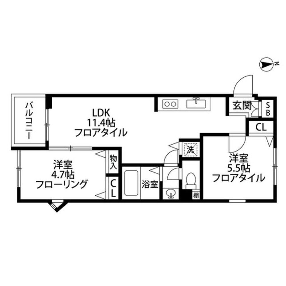 オーシャン本牧 神奈川県横浜市中区本牧元町 (9.1万円／2LDK／46.77㎡)｜賃貸物件(賃貸マンション・アパート・一戸建て)の住宅情報・お部屋探しならYahoo!不動産