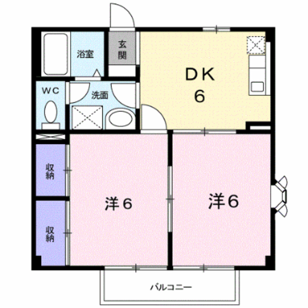 パルハイム 大分県大分市久原南001 (4.3万円／2DK／40.57㎡)｜賃貸物件(賃貸マンション・アパート・一戸建て)の住宅情報・お部屋探しならYahoo!不動産