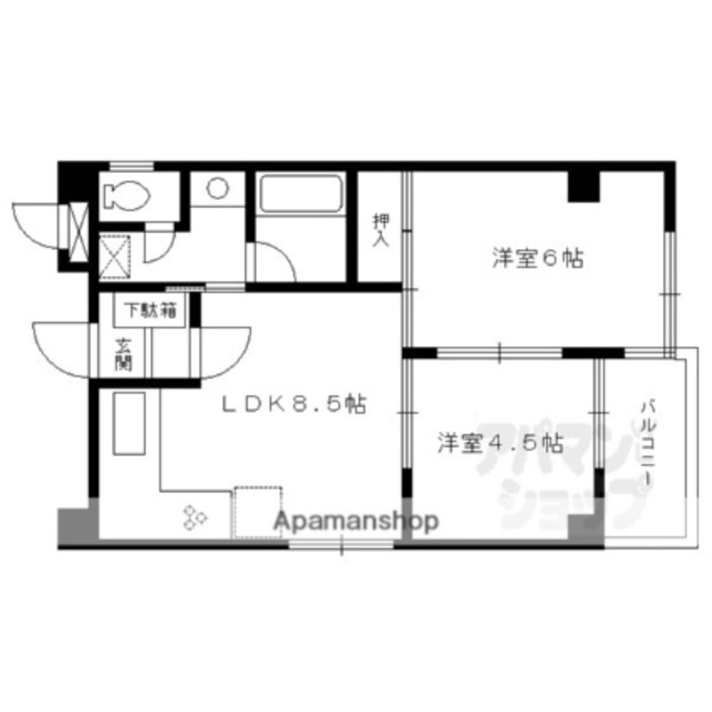 エクセルメゾン御池 京都府京都市中京区大宮通御池下る906 (8.9万円／2LDK (洋室4.5 洋室6 DK8.5)／41.44㎡)｜賃貸物件(賃貸マンション・アパート・一戸建て)の住宅情報 ...