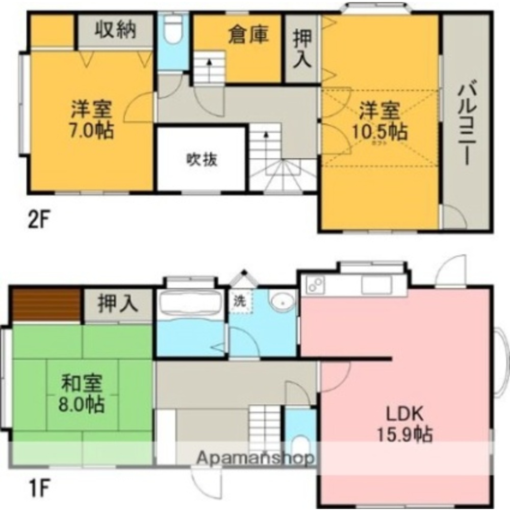 八反田2丁目戸建 熊本県熊本市東区八反田002 (9万円／3SLDK (和室8 洋室7 洋室10.5 LDK15.9)／110.88㎡)｜賃貸物件(賃貸マンション・アパート・一戸建て)の住宅 ...