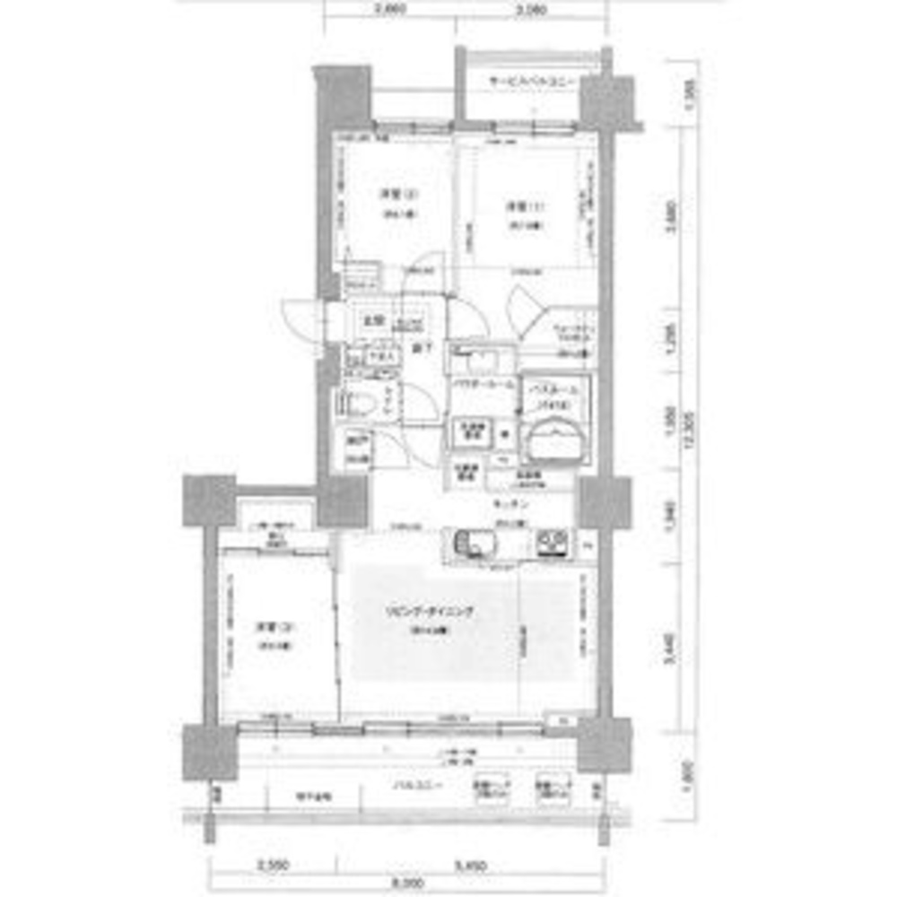 パークスクエア札幌発寒アライズコート 北海道札幌市西区発寒九条012 (12.5万円／3LDK／81.25㎡)｜賃貸物件(賃貸マンション・アパート・一戸建て)の住宅情報・お部屋探しなら ...