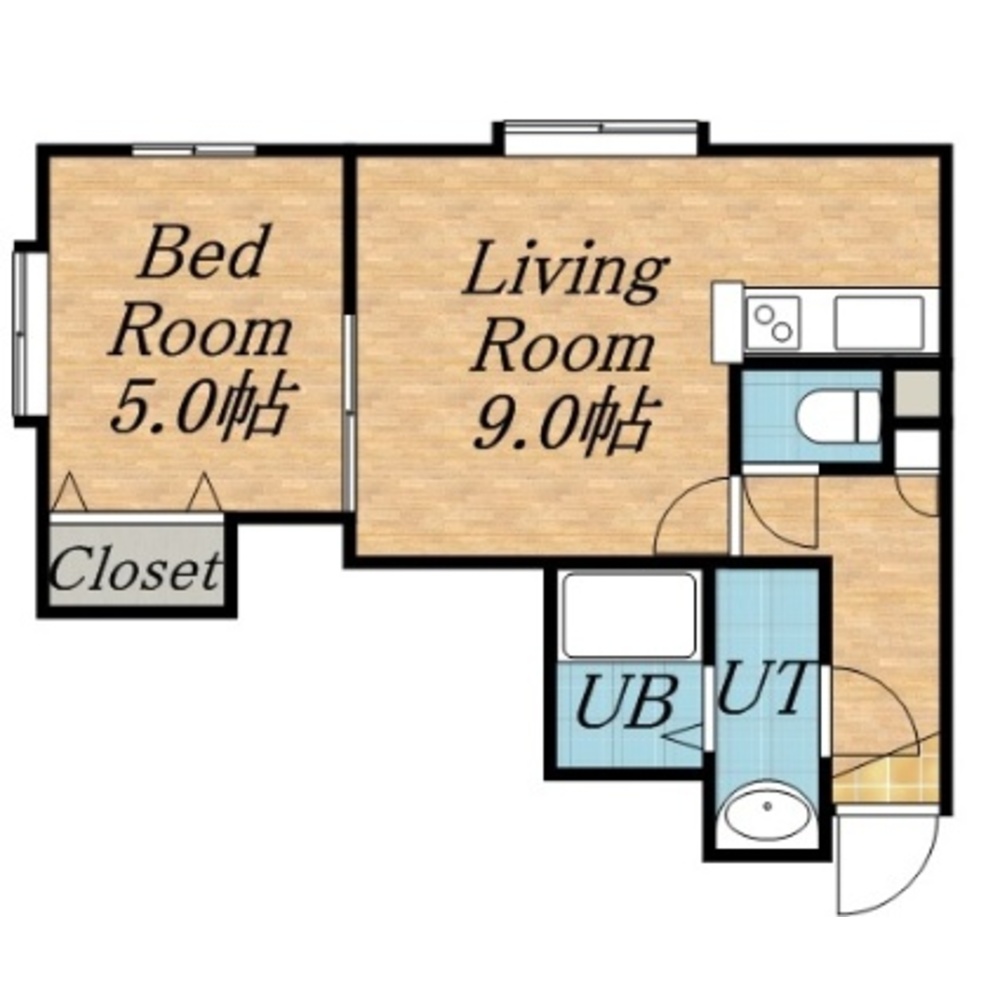 アングラーズハウス 北海道札幌市東区北二十七条東012 (5万円／1LDK (洋室5 LD7 K2)／32.33㎡)｜賃貸物件(賃貸マンション・アパート・一戸建て)の住宅情報・お部屋探しなら ...