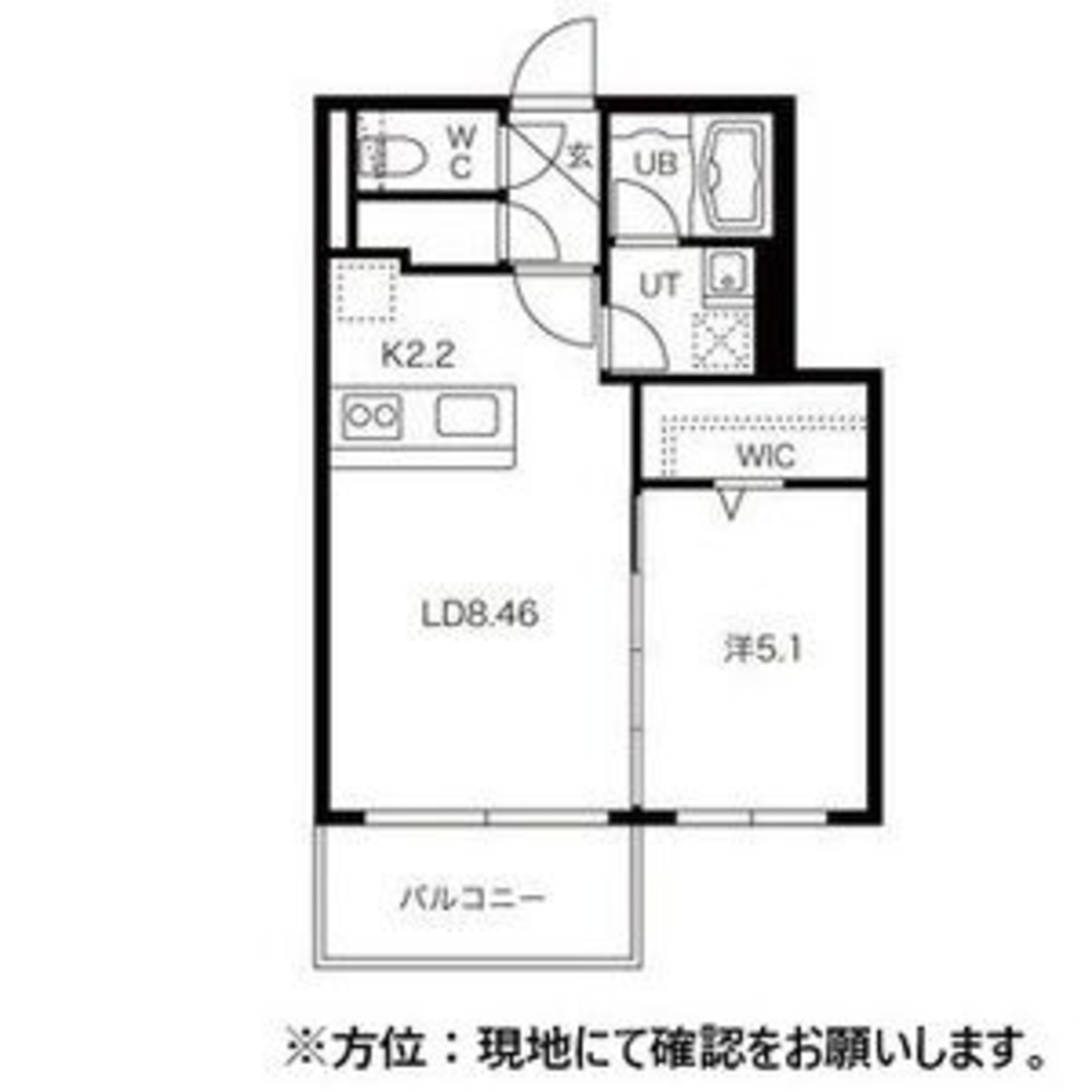 VILLETTA山の手(ヴィレッタ山の手) 北海道札幌市西区山の手六条001 (5.2万円／1LDK (洋室5.1 LD8.4 K2.4)／37.99㎡)｜賃貸物件(賃貸マンション・アパート ...