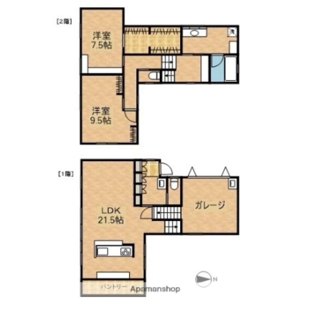 東原貸家 静岡県磐田市東原000 (13万円／2LDK (洋室7.5 洋室9.5 LDK21.5)／121.3㎡)｜賃貸物件(賃貸マンション・アパート・一戸建て)の住宅情報・お部屋探しなら ...