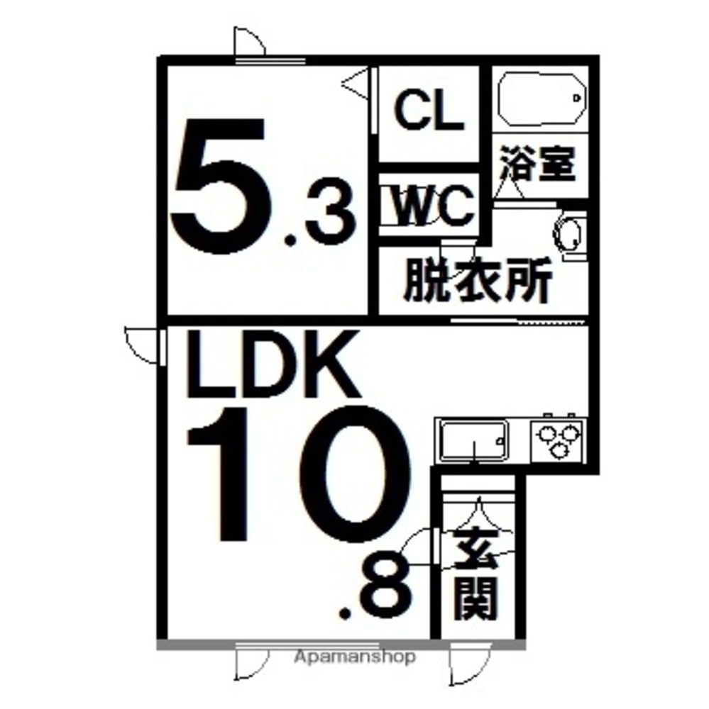 COZY 北海道河東郡音更町木野大通西018 (5.4万円／1LDK (洋室5.3 LD8.6 K2.2)／37.47㎡)｜賃貸物件(賃貸マンション・アパート・一戸建て)の住宅情報・お部屋探し ...