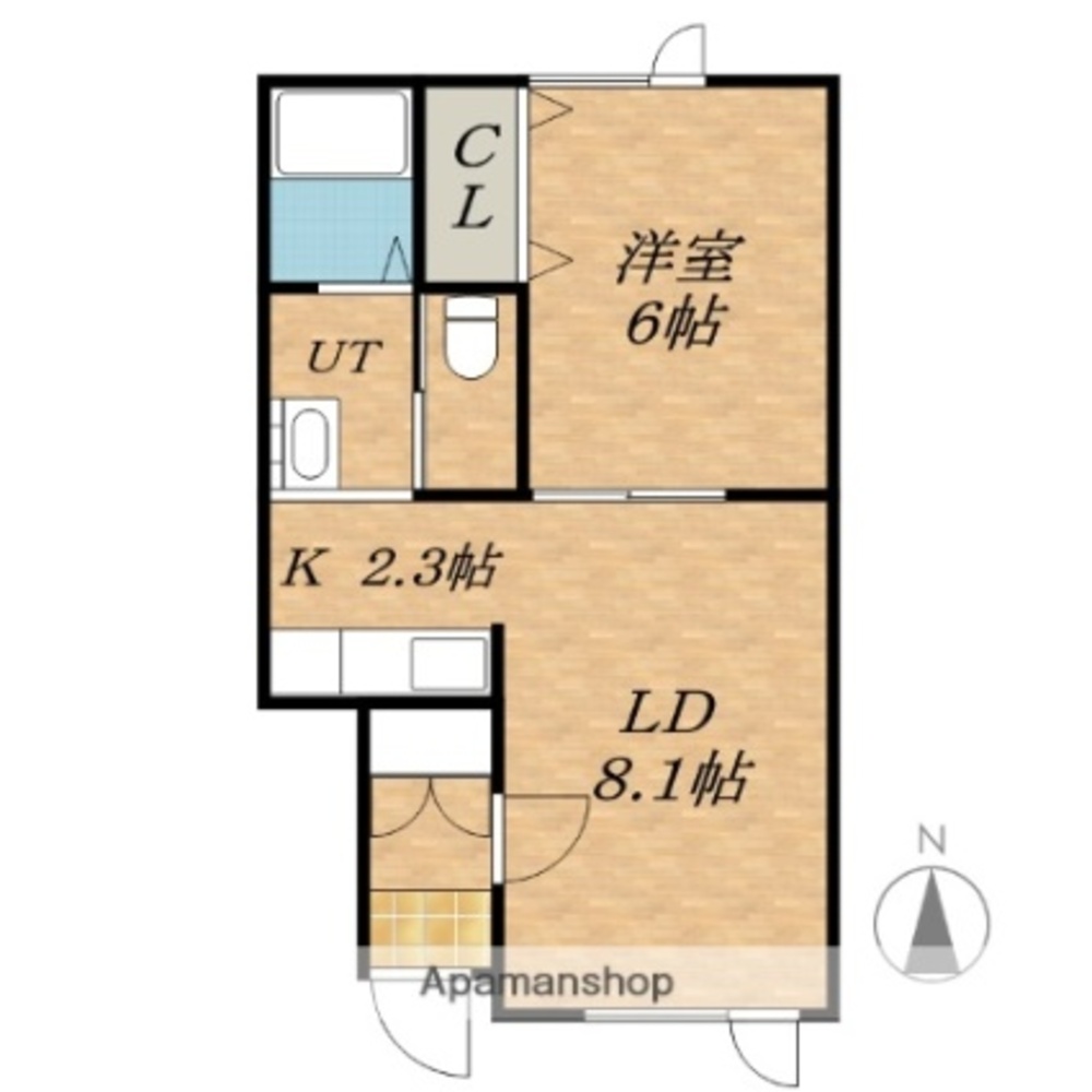 BB 北海道帯広市西六条南040 (4万円／1LDK (洋室6 LD8.1 K2.3)／37.39㎡)｜賃貸物件(賃貸マンション・アパート・一戸建て)の住宅情報・お部屋探しならYahoo!不動産