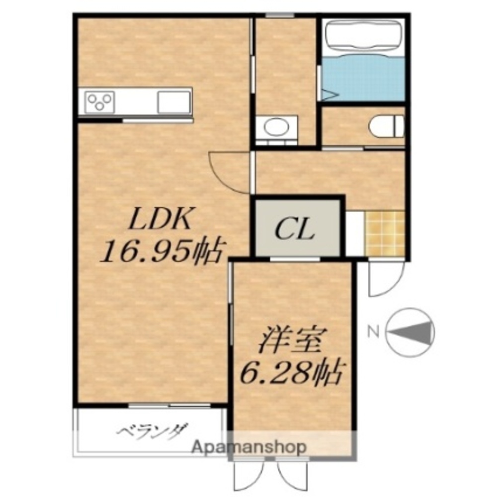トレイブルック西館 北海道河東郡音更町木野大通東013 (6.2万円／1LDK (洋室6.2 LDK16.9)／54.5㎡)｜賃貸物件(賃貸マンション・アパート・一戸建て)の住宅情報・お ...