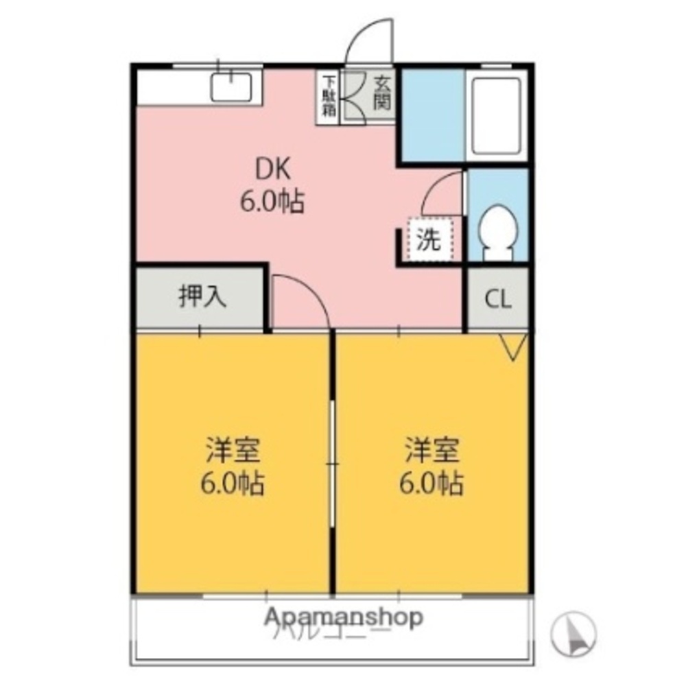 メゾンK・KII 群馬県伊勢崎市連取元町000 (3.8万円／2DK／40.91㎡)｜賃貸物件(賃貸マンション・アパート・一戸建て)の住宅情報・お部屋探しならYahoo!不動産