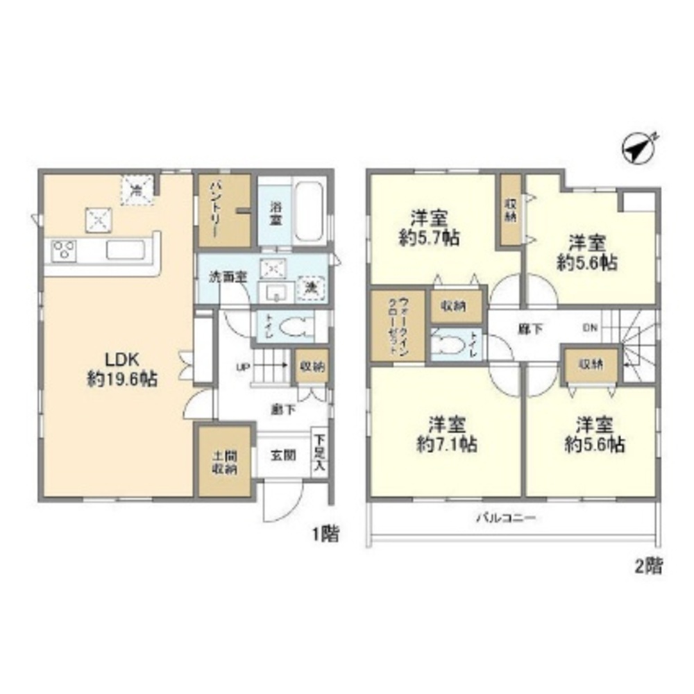 Kolet船橋高野台02 千葉県船橋市高野台005 (16.8万円／4LDK (洋室5.6 洋室5.6 洋室5.7 洋室7.1 他)／103.71㎡)｜賃貸物件(賃貸マンション・アパート・一戸 ...
