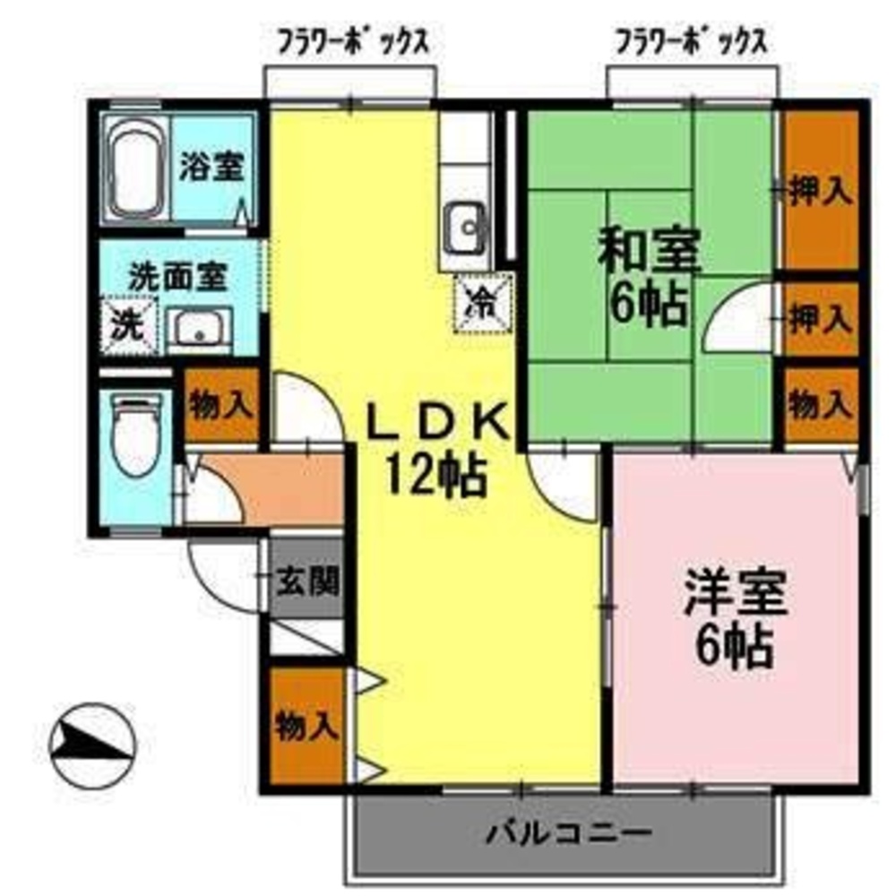 コンフォート三松 B棟 宮崎県小林市堤000 (2.88万円／2LDK (和室6 洋室6 LDK12)／55.44㎡)｜賃貸物件(賃貸マンション・アパート・一戸建て)の住宅情報・お部屋探しなら ...