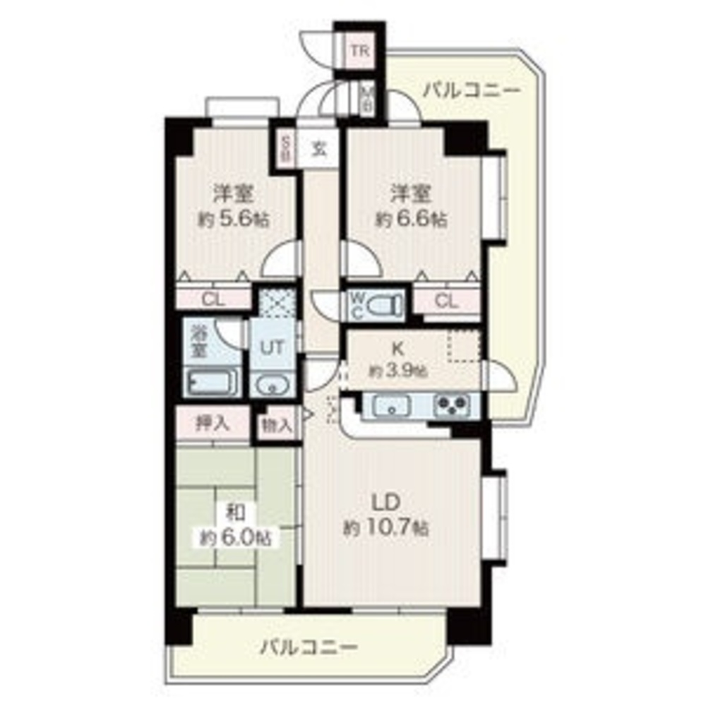 ダイアパレス鳥屋野 新潟県新潟市中央区鳥屋野002 (7.5万円／3LDK／71.4㎡)｜賃貸物件(賃貸マンション・アパート・一戸建て)の住宅情報・お部屋探しならYahoo!不動産